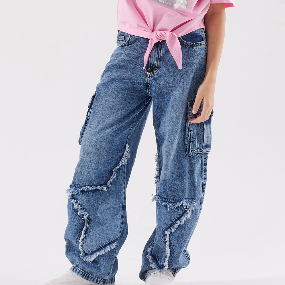 Girls Jeans Pants - Carrot Kids Clothing - Egypt